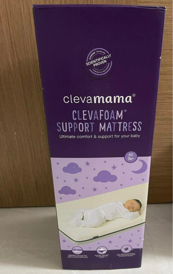 Clevamama Clevafoam Support Mattress, Babies & Kids, Baby Nursery ...
