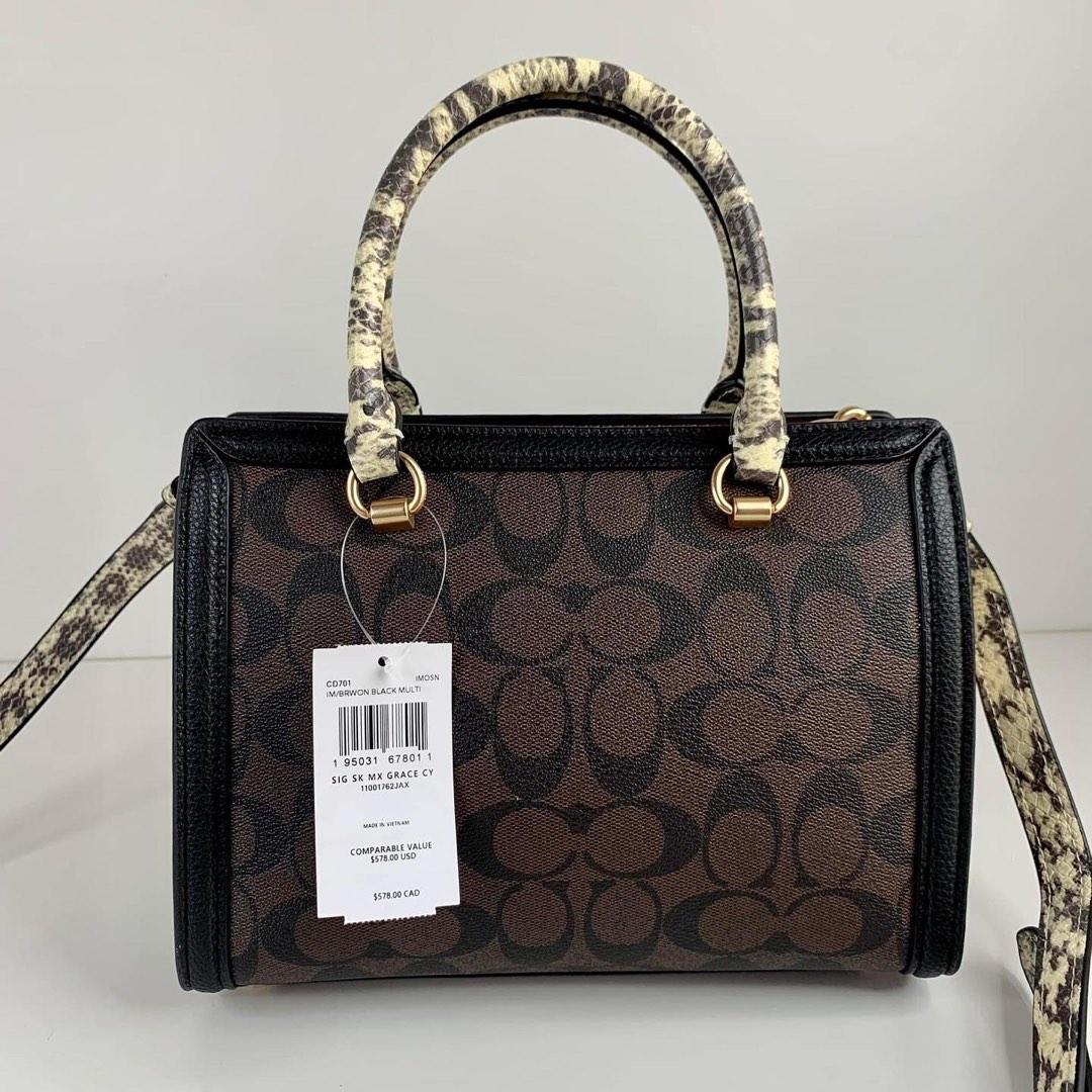 Coach Grace Carryall in Signature (CD701), Women's Fashion, Bags ...