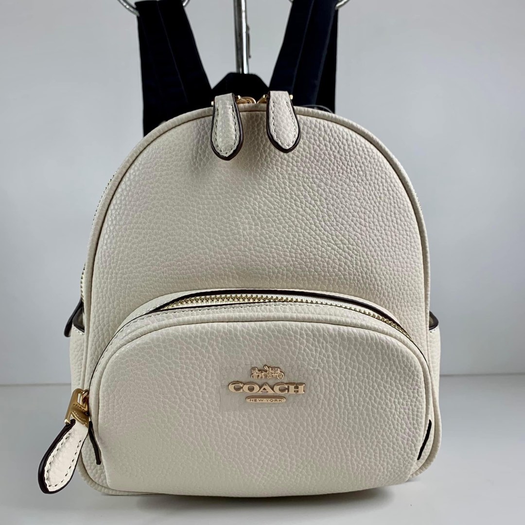 Coach Mini Court Backpack (white), Women's Fashion, Bags & Wallets ...