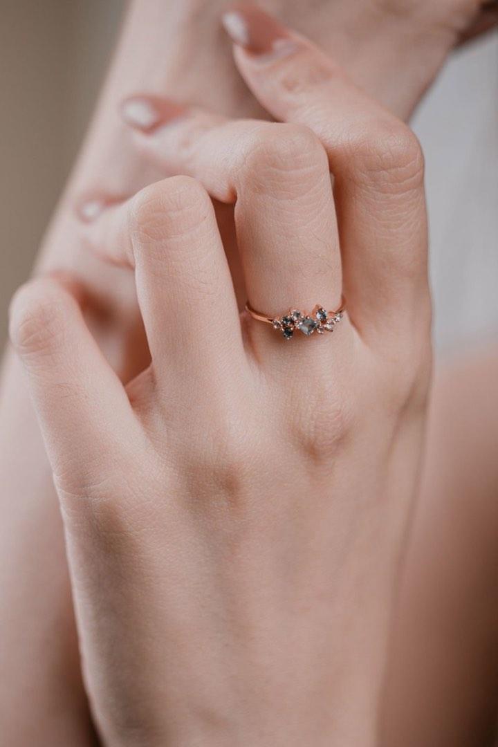 Curious Creatures Kara Ring - Sky Blue Topaz In Gold, Women's Fashion ...