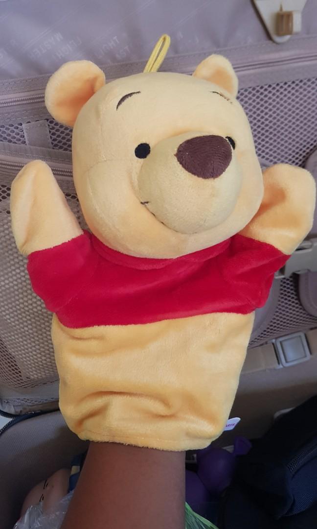 Cute Winnie the Pooh hand puppet, Hobbies & Toys, Toys & Games on Carousell