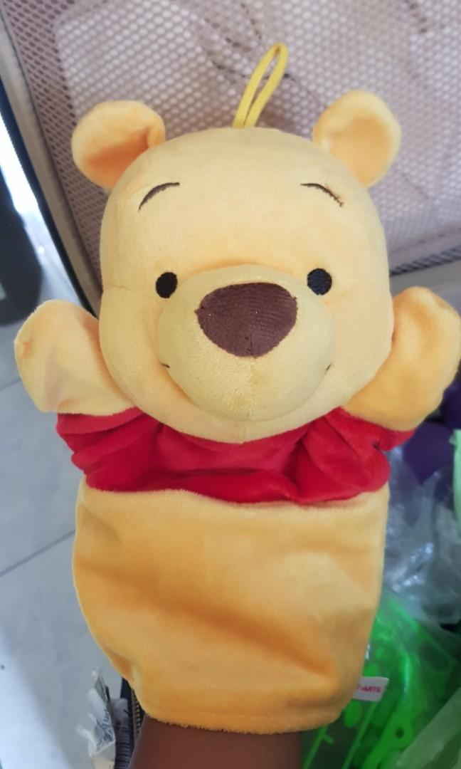 Cute Winnie the Pooh hand puppet, Hobbies & Toys, Toys & Games on Carousell