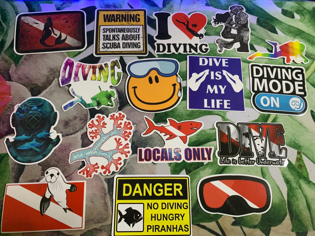 Diving Stickers, Hobbies & Toys, Stationery & Craft, Other Stationery ...