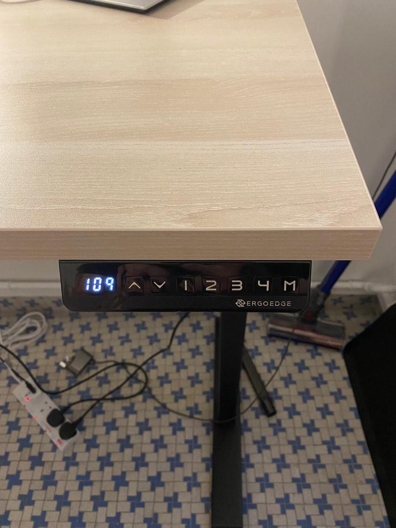 Ergo Edge AmpDesk Pro Version - Standard White Ash Table top, Furniture ...