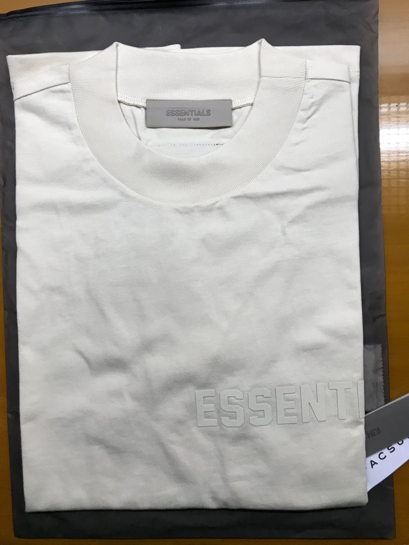 Essentials FW22 egg shell tee, Men's Fashion, Tops & Sets, Tshirts ...
