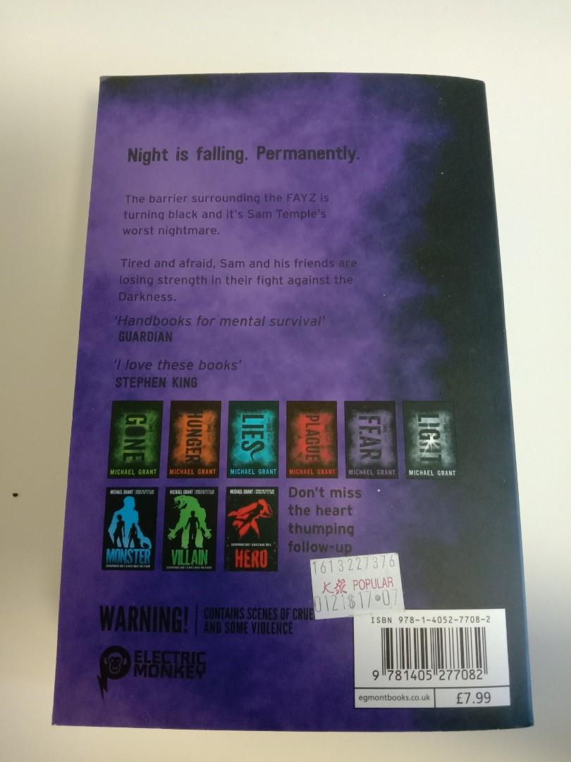 Fear by Michael grant, Hobbies & Toys, Books & Magazines, Fiction & Non ...