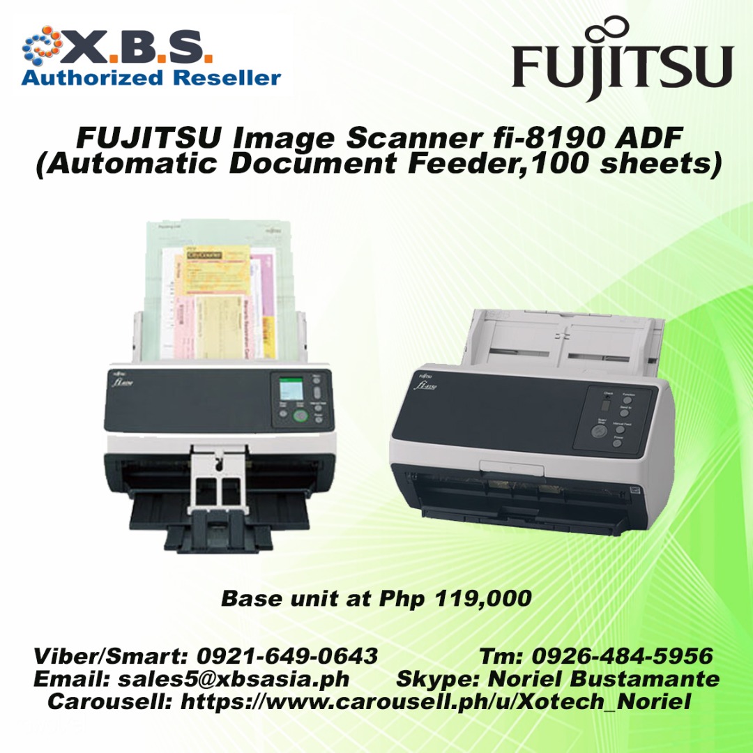 FUJITSU Image Scanner fi-8190, Computers & Tech, Office & Business ...