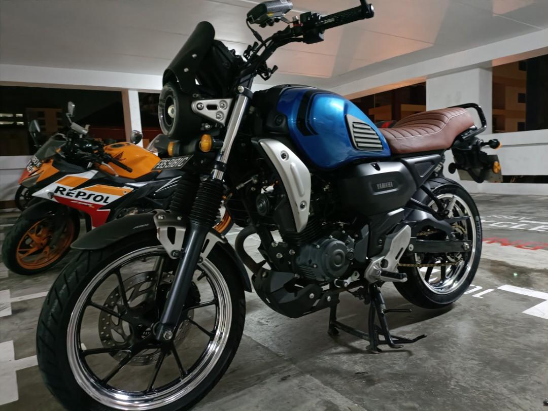 Fz rim wrapping, Motorcycles, Motorcycle Apparel on Carousell