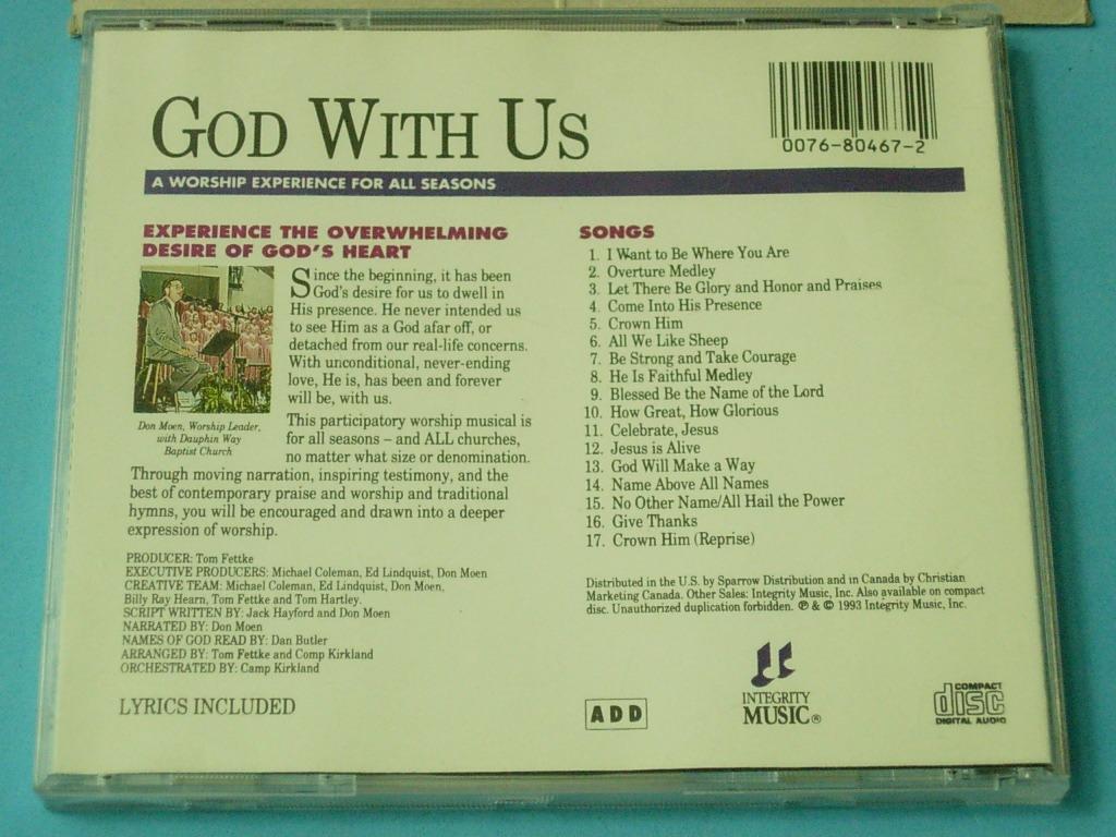 GB CD God With Us a worship experience for all seasons (open), Hobbies ...