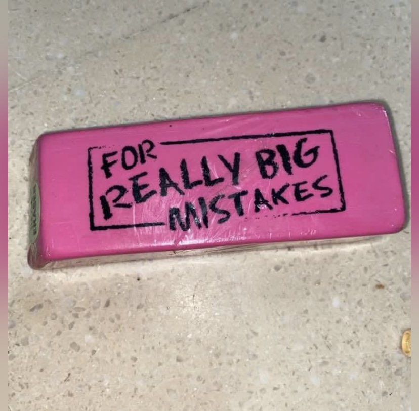 Giant Eraser For Really Big Mistakes, Hobbies & Toys, Stationery ...