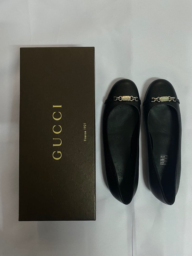 Gucci black flats, Luxury, Sneakers & Footwear on Carousell