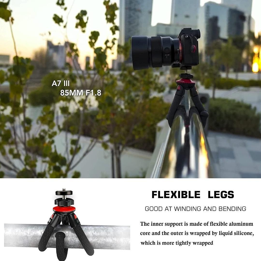 H5068 Lammcou Flexible Camera Tripod Vlogging Bendable Travel Octopus ...