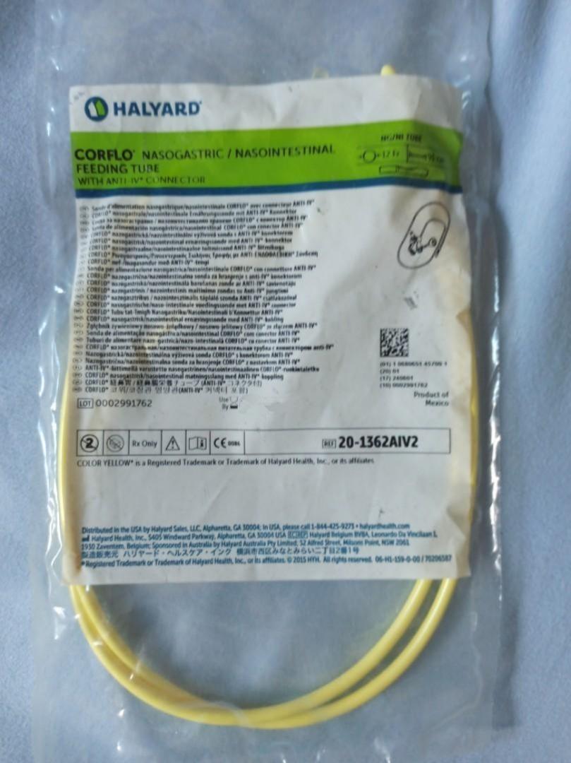Halyard Corflo Ngt feeding tube, Health & Nutrition, Medical Supplies ...