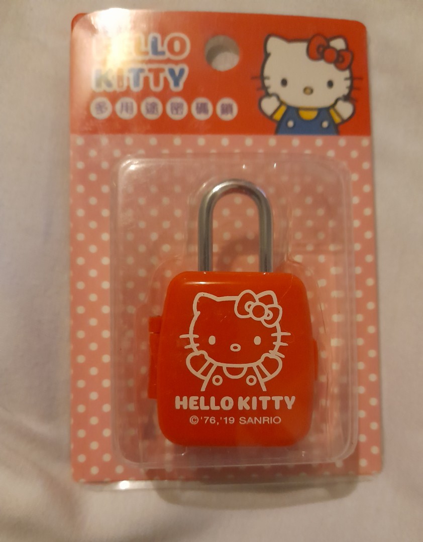 Hello Kitty combination lock, Furniture & Home Living, Security & Locks ...