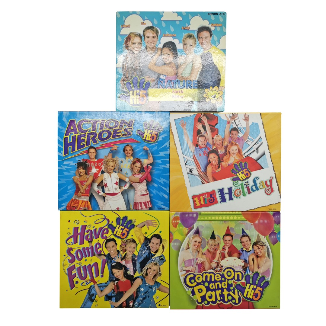 Hi5 正版 兒童音樂 VCD 5隻, 興趣及遊戲, 音樂、樂器 & 配件, 音樂與媒體 - CD 及 DVD - Carousell
