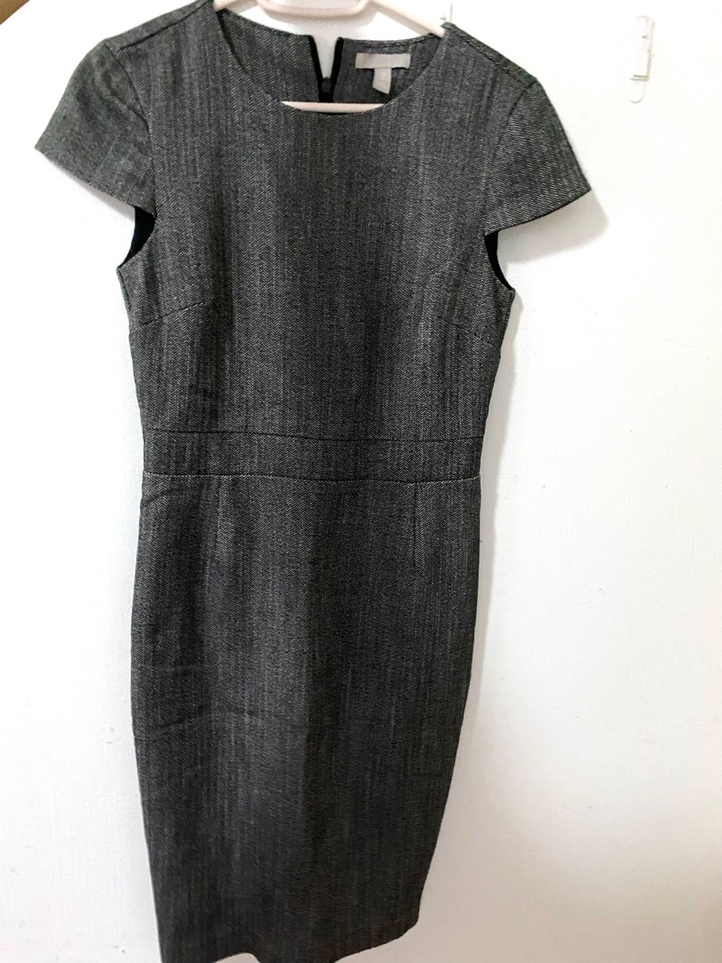 H&M work dress in Grey, Women's Fashion, Dresses & Sets, Dresses on ...