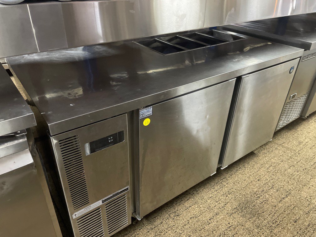 Hoshizaki 2 door open top counter chiller / salad bar counter chiller ...