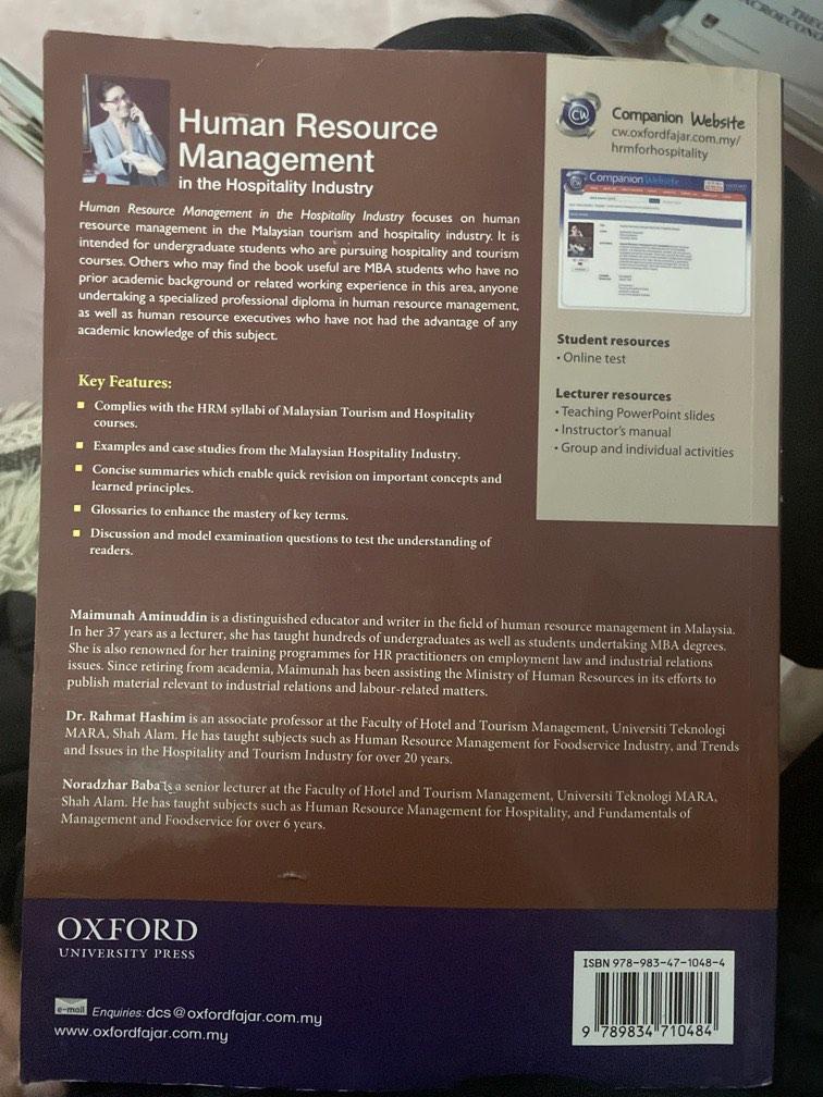 Human Resource Management in the Hospitality Industry, Hobbies & Toys ...