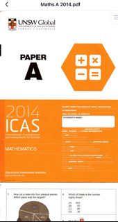 ICAS past 8-12years papers, Hobbies & Toys, Books & Magazines ...