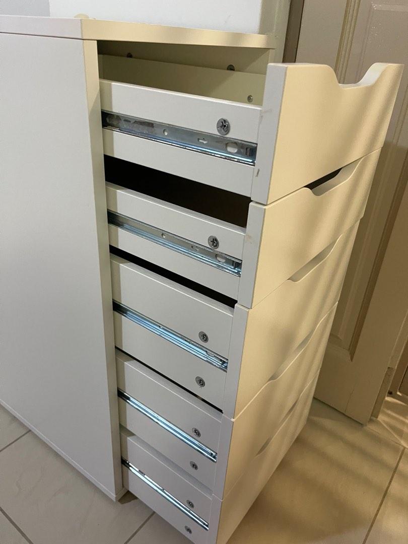 IKEA Alex 5 Drawer Unit, Furniture & Home Living, Furniture, Shelves ...
