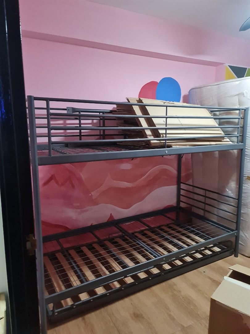 Ikea double deck roller bed, Furniture & Home Living, Furniture, Bed ...