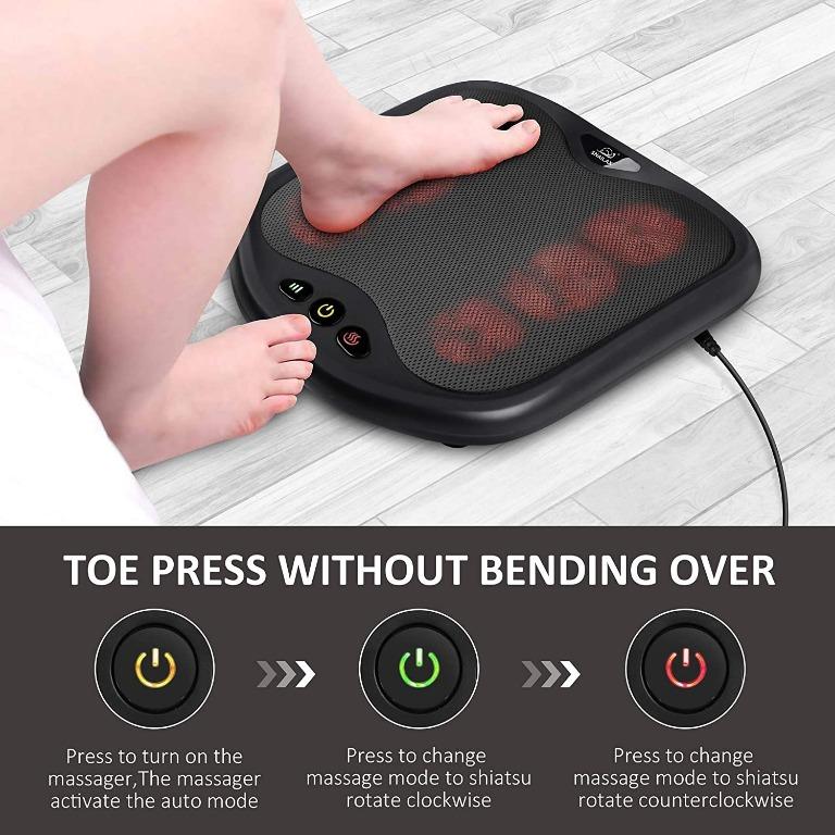 ~instock~ Snailax 2-in-1 Shiatsu Foot and Back Massager with Heat ...