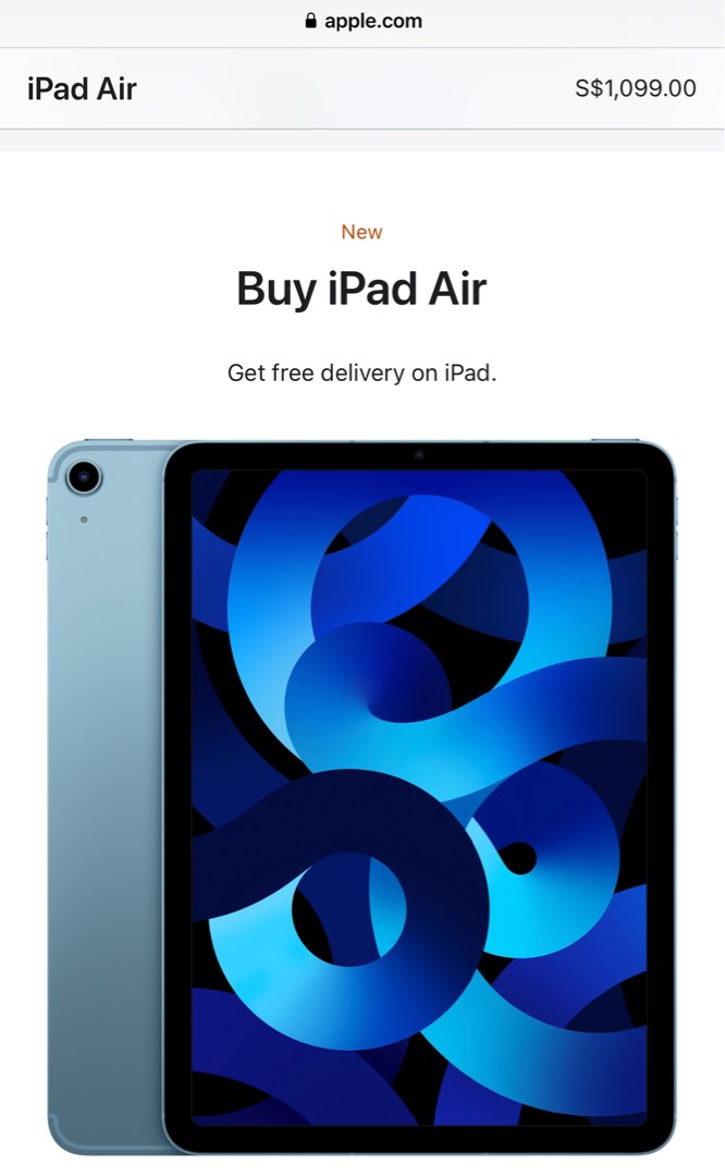 iPad AIR 5th Gen (64gb) Cellular, Mobile Phones & Gadgets, Tablets ...