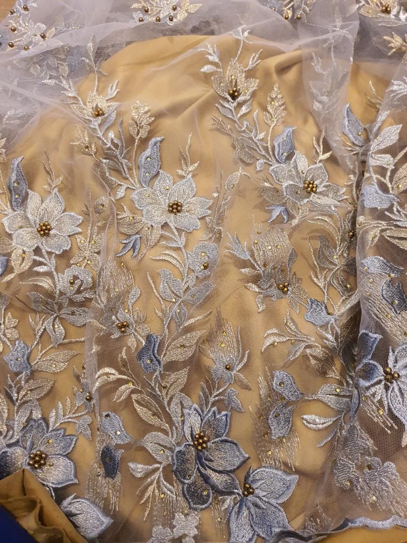 Kain Lace 4 meter (bidang 60), Women's Fashion, Dresses & Sets, Dresses ...