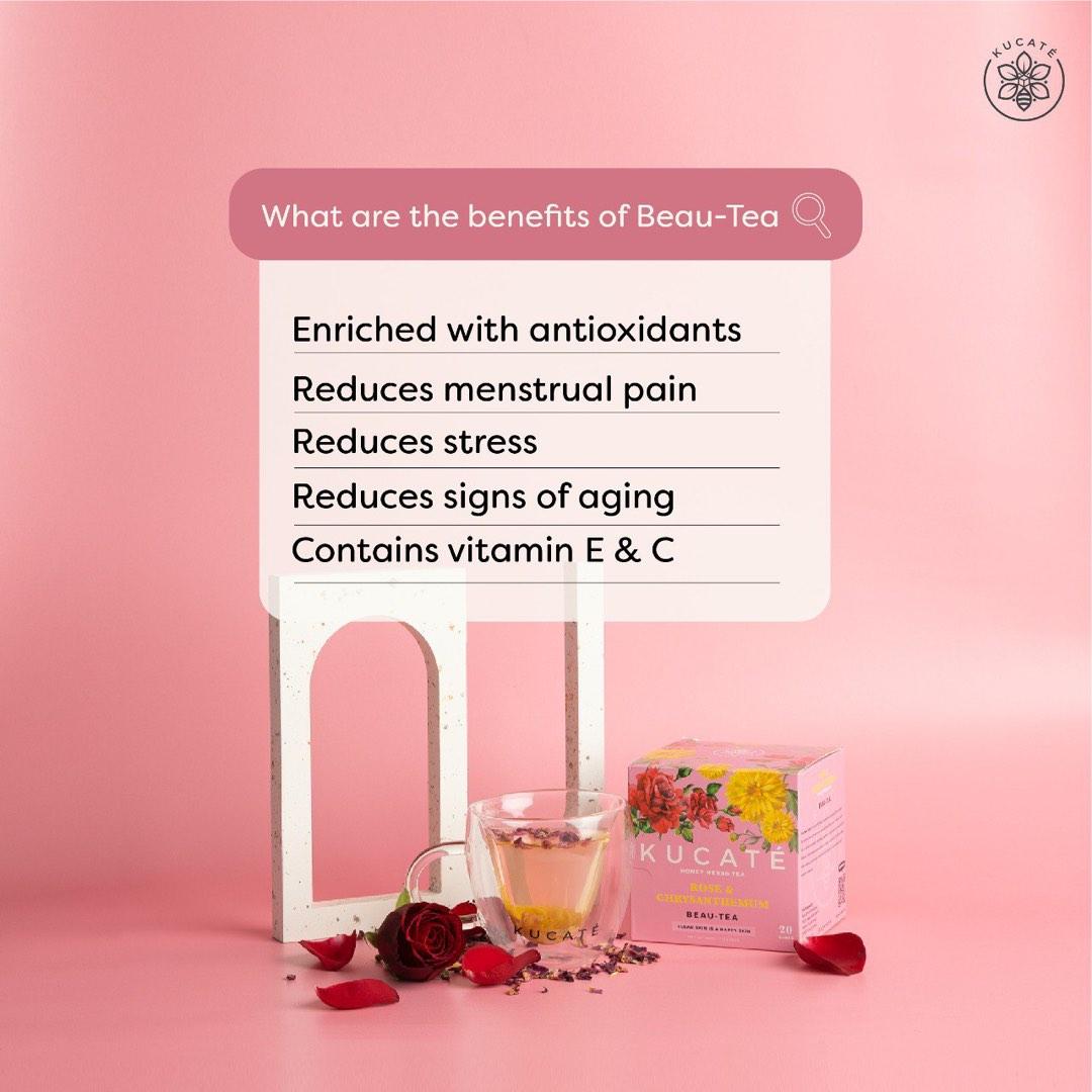 Kucate 10.10 Beau Tea + FREE GIFT!, Food & Drinks, Beverages on Carousell