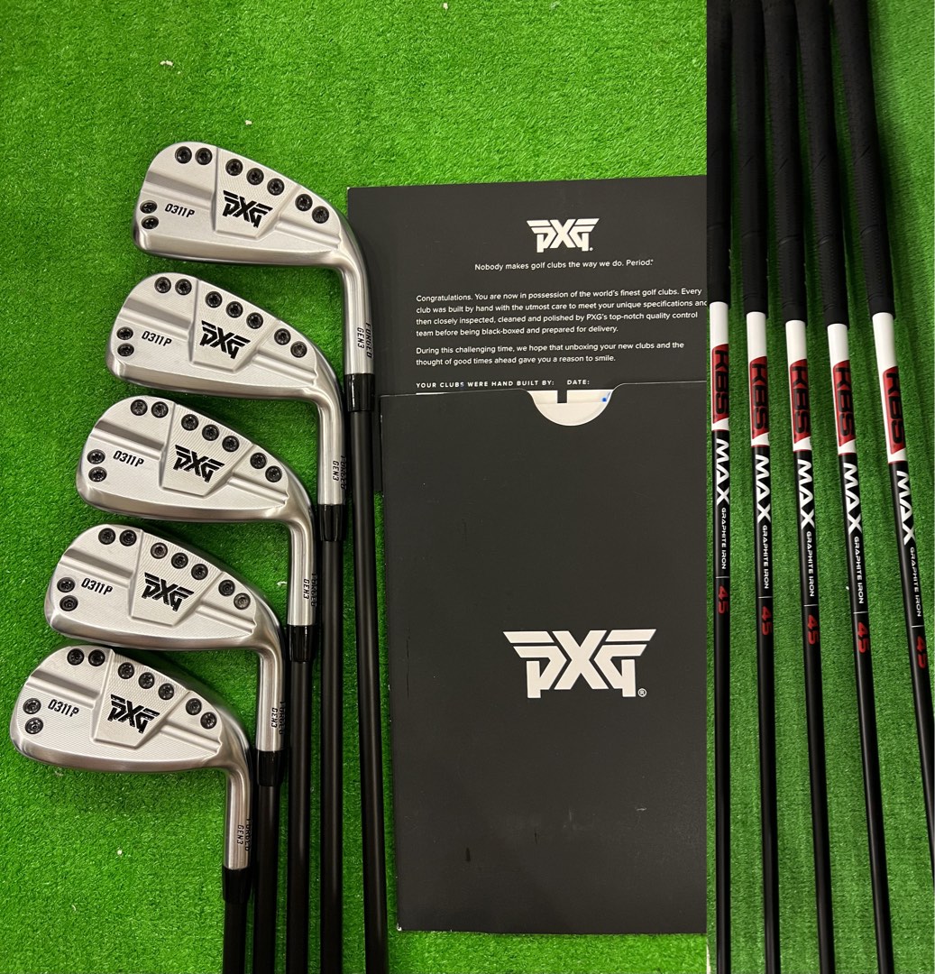 LADIES PXG GEN3 0311P Forged Irons (6-W) (5 Pieces) [PREMIUM AFTERMARKET KBS MAX 45 Ladies Flex ...
