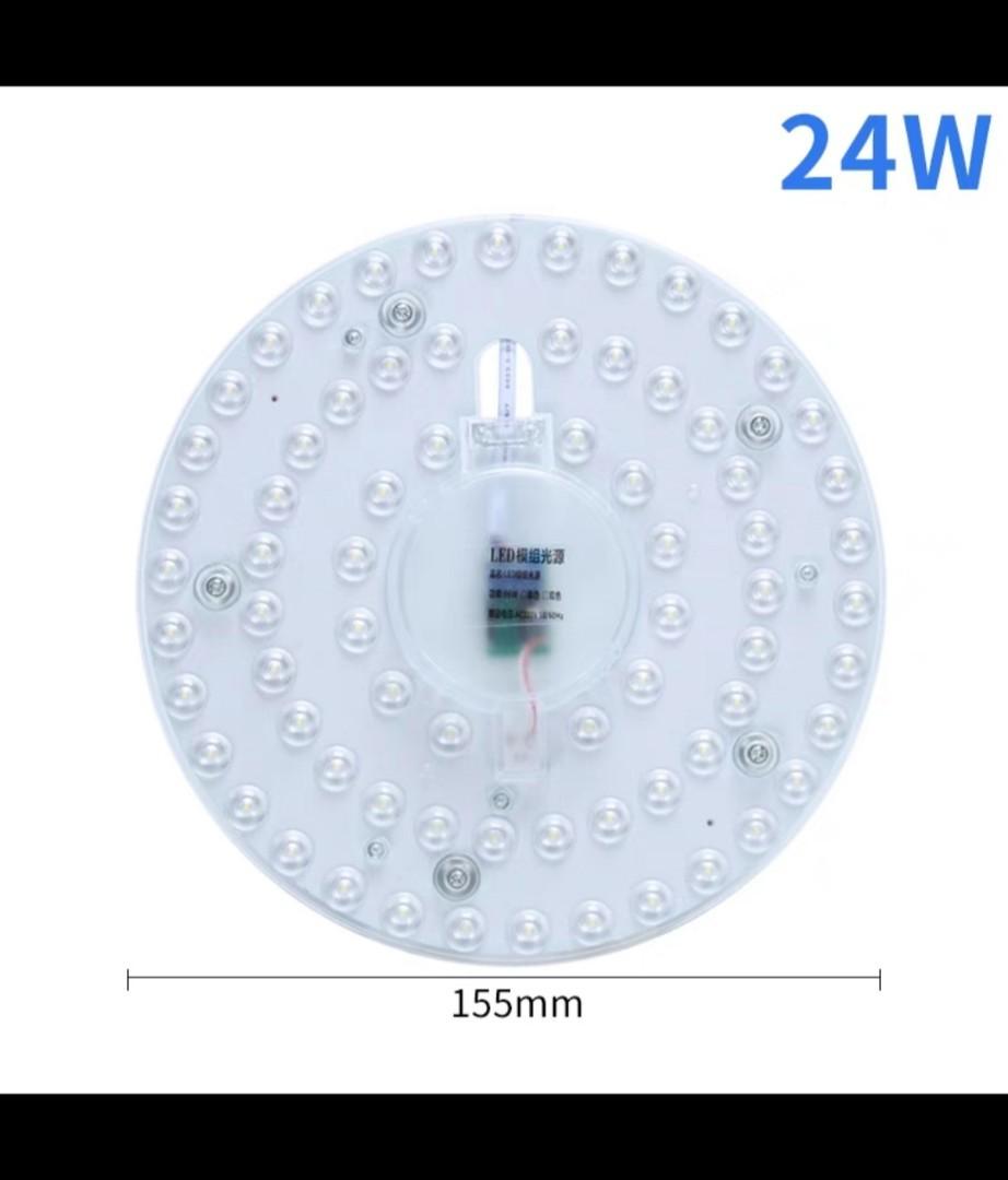 LED Ceiling Light Panel with magnet (24W tri color), Furniture & Home ...