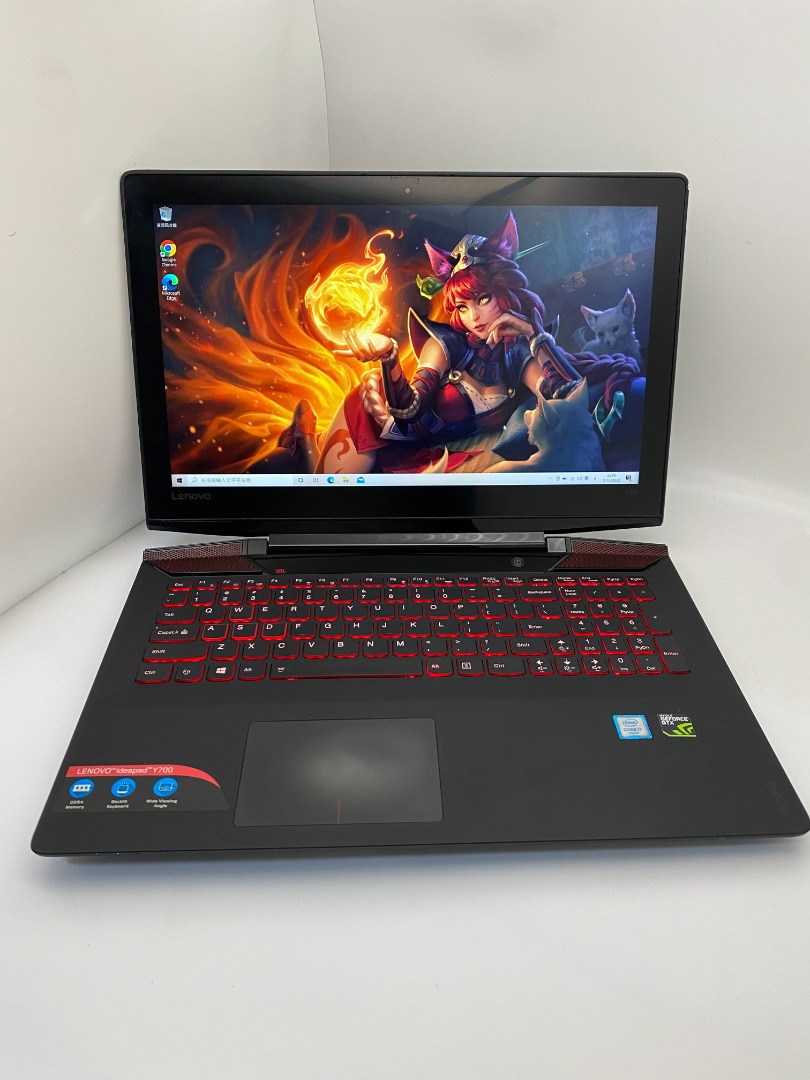 Lenovo Y700-15ISK Gaming 電競筆電 LED （i7-6th Gen Ram 16G 128GB SSD 1TB HDD NVIDIA GTX960M 4GB 15.6吋 ...