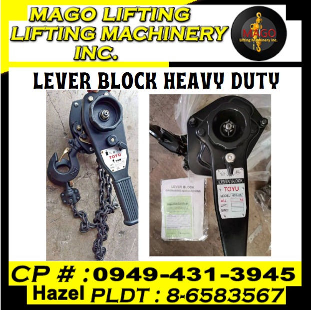 LEVER BLOCK HEAVY DUTY, Commercial & Industrial, Construction Tools & Equipment on Carousell