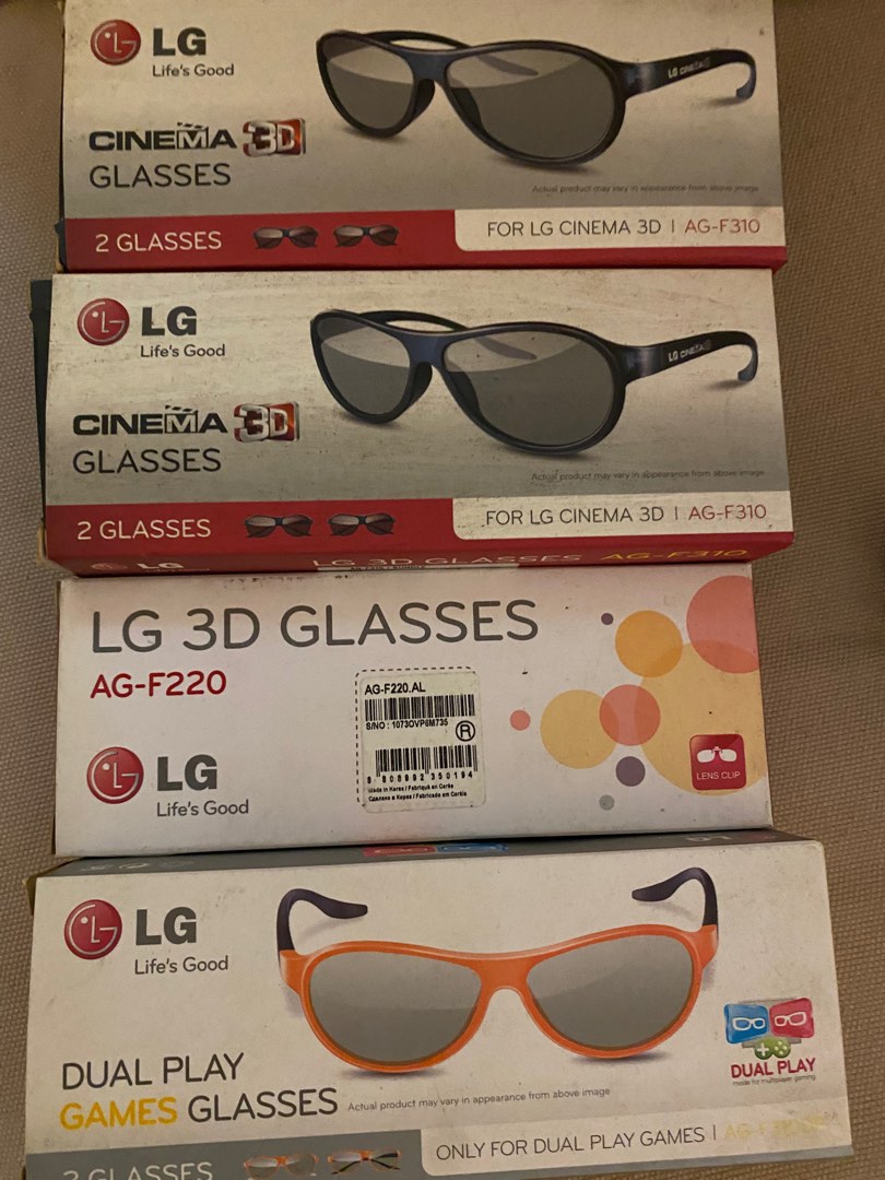 LG 3D Glasses, Men's Fashion, Watches & Accessories, Sunglasses ...