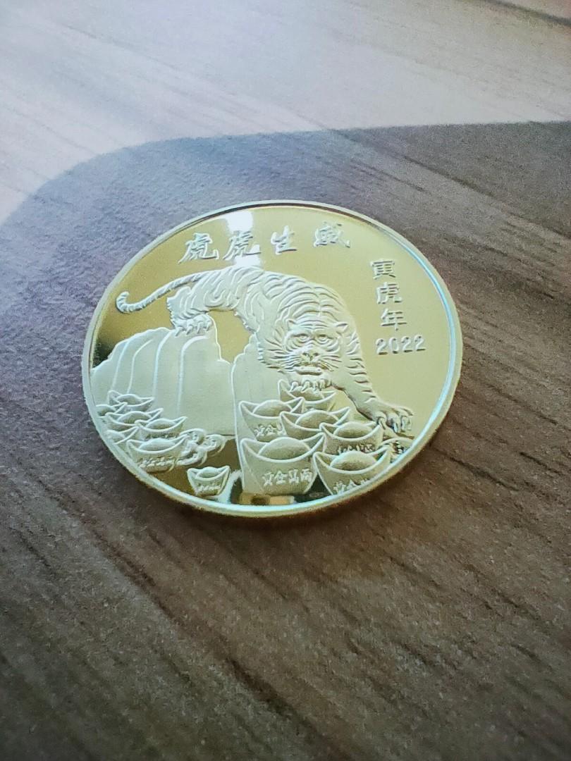 Loyang Tua Pek Kong 2022 Tiger gold coin, Hobbies & Toys, Memorabilia ...