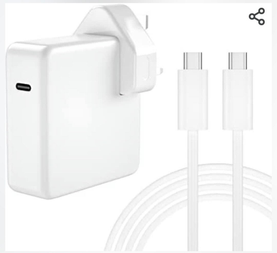 MacBook Pro Charger, 96W USB-C Adapter Charger with 2m Cable, Mobile ...