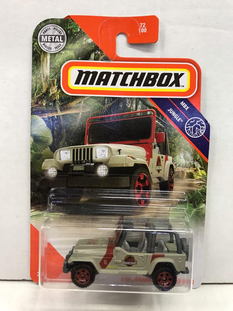 Matchbox Jeep Wrangler Rollbar Jurassic Park 侏羅紀公園, 興趣及遊戲, 玩具 & 遊戲類 ...