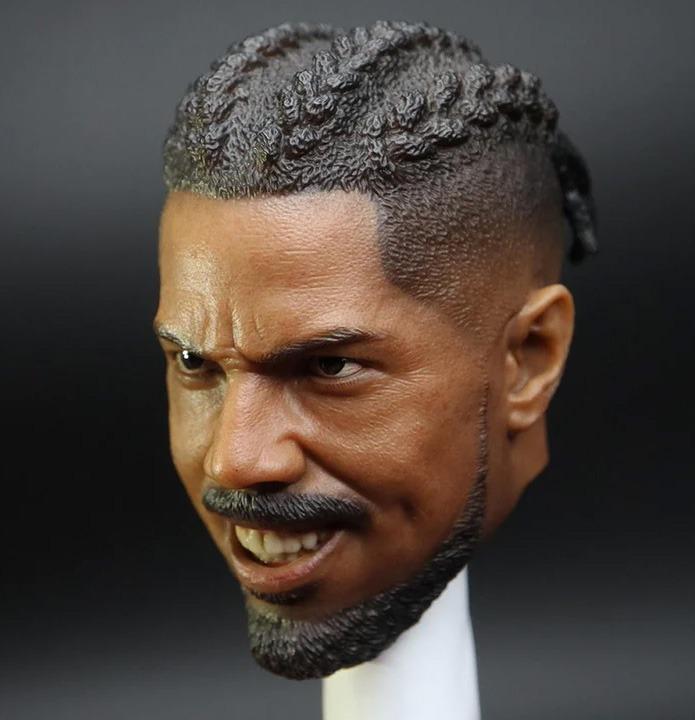 Maxnut Studio KM-002 1/6 Black Panther K.Monger Erik Killmonger Michael B. Jordan Head Sculpt ...