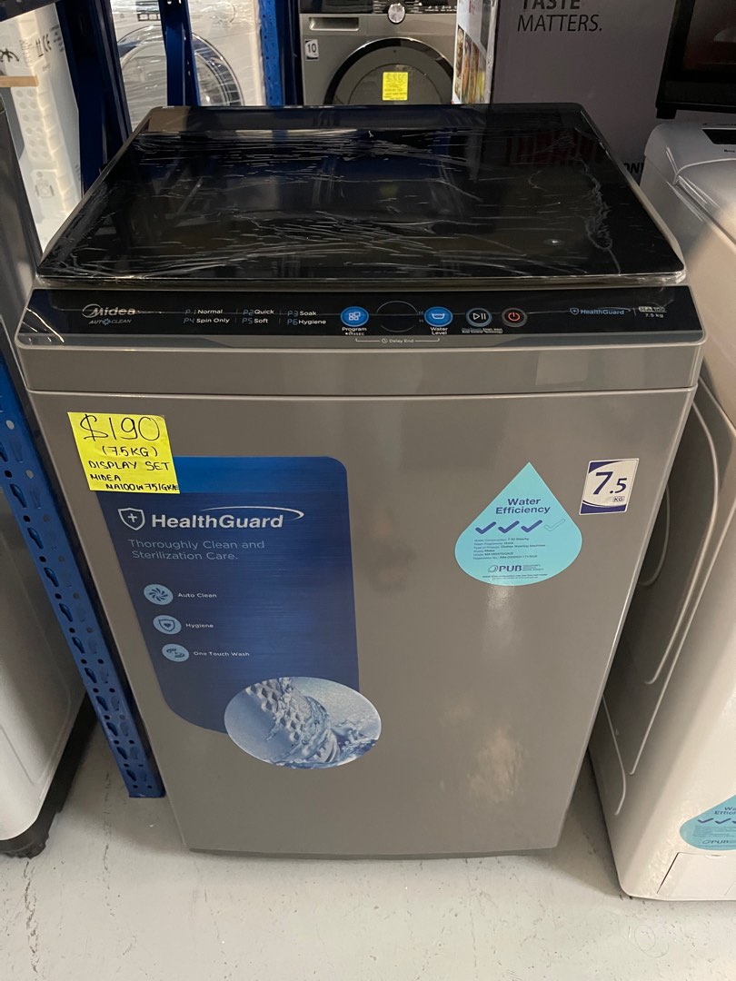 MIDEA 7.5KG TOP LOAD WASHER MA100W75/GK/E Display Set $190 Delivery add ...