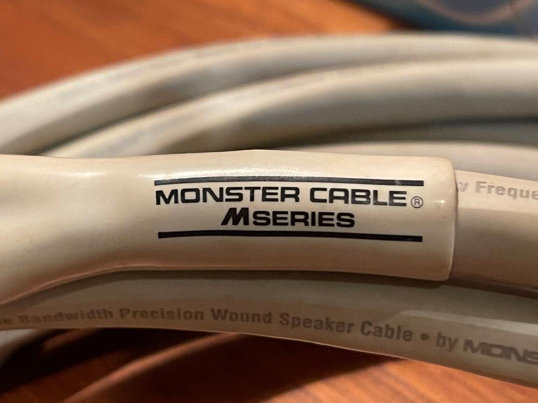 Monster Cable M-Series M.75 speaker cables. 4 metre pair. Banana plugs ...