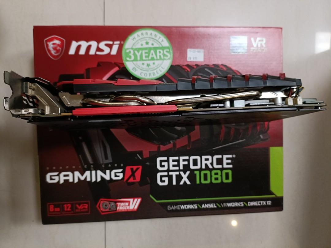 MSI Gaming X GEFORCE GTX 1080 8GB, Computers & Tech, Parts ...