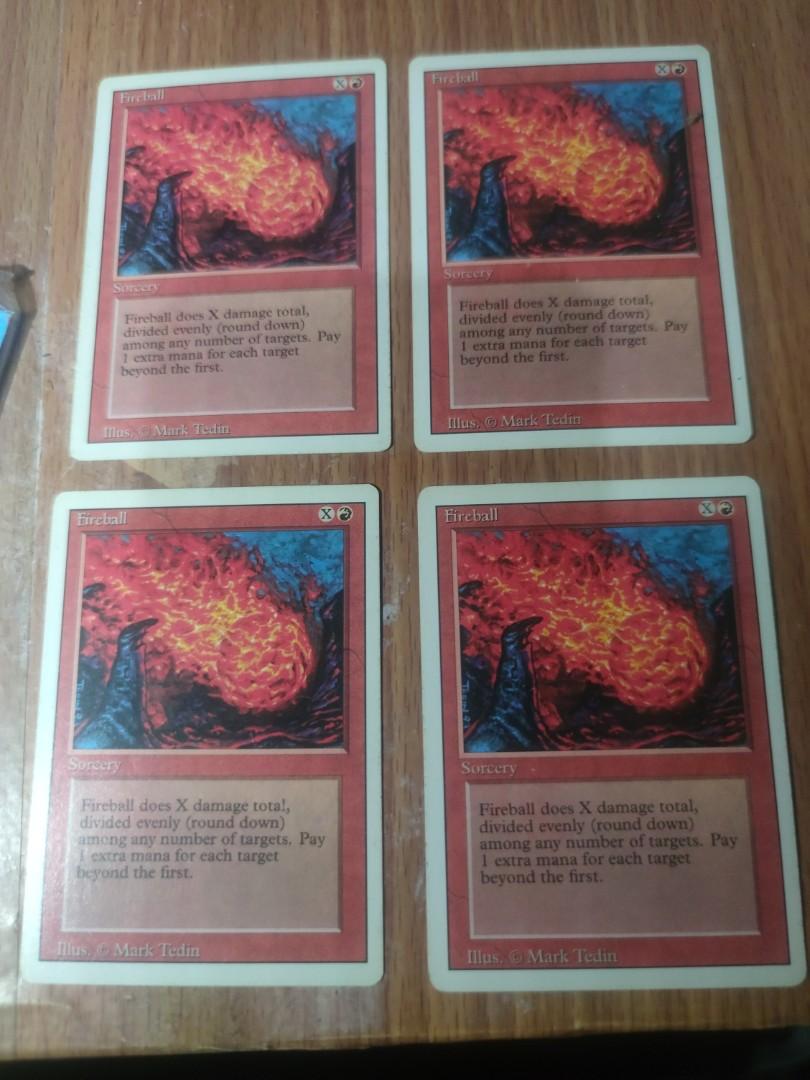 Mtg: fireball set (revised), Hobbies & Toys, Toys & Games on Carousell