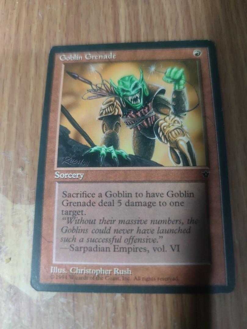 Mtg: Goblin grenade, Hobbies & Toys, Toys & Games on Carousell