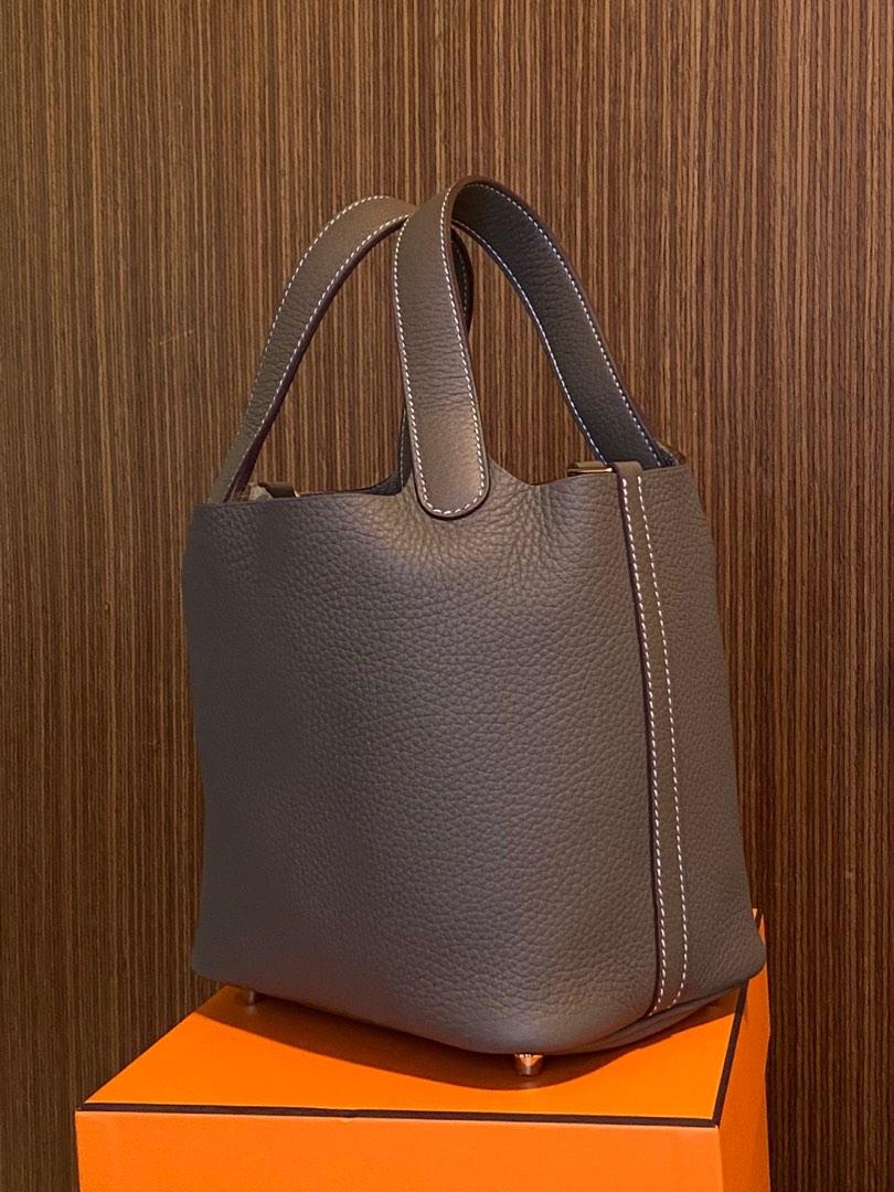 Hermes Picotin 18 Etoupe GHW, Luxury, Bags & Wallets on Carousell