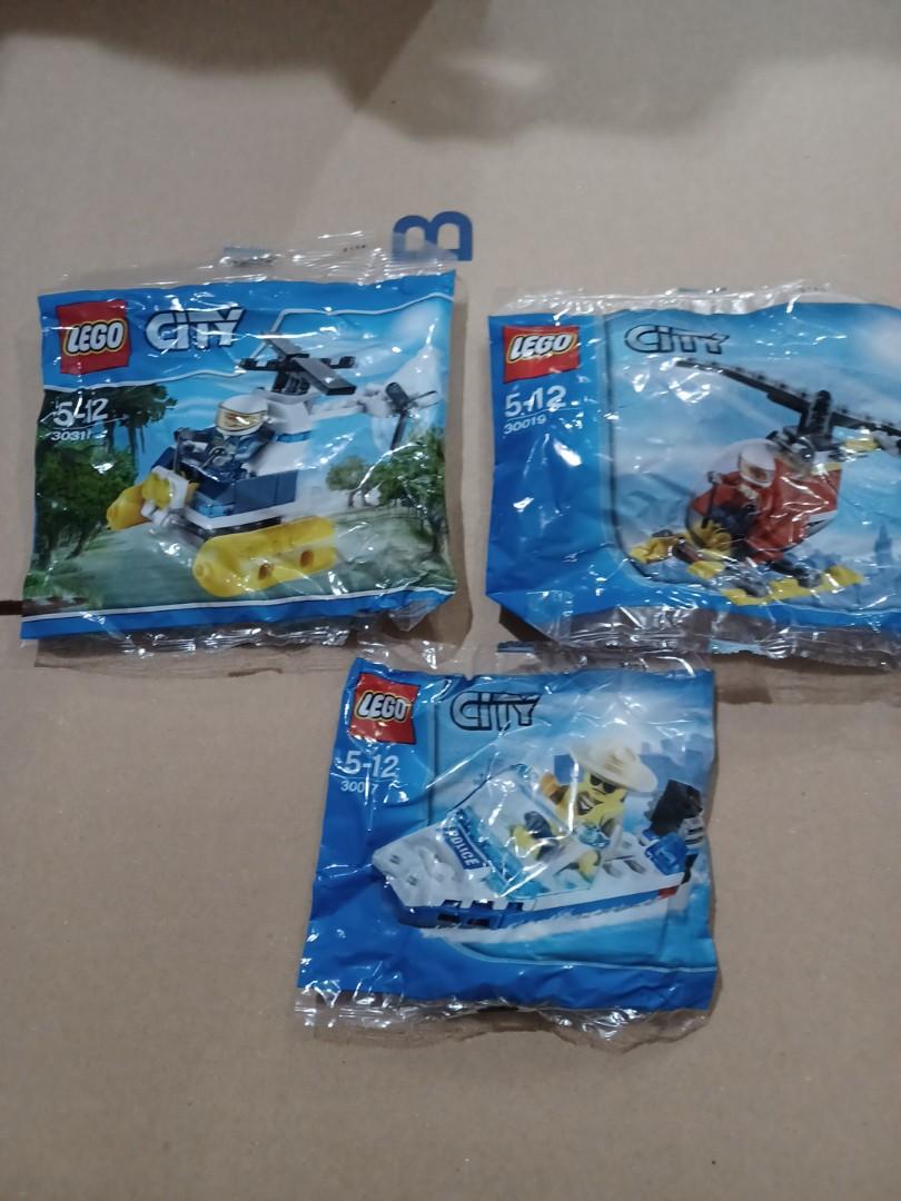 NEW Lego City 30311 Swamp Police Helicopter 30019 fire helicopter 30017 ...