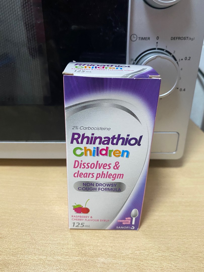 New Rhinathiol children cough syrup, Health & Nutrition, Health ...