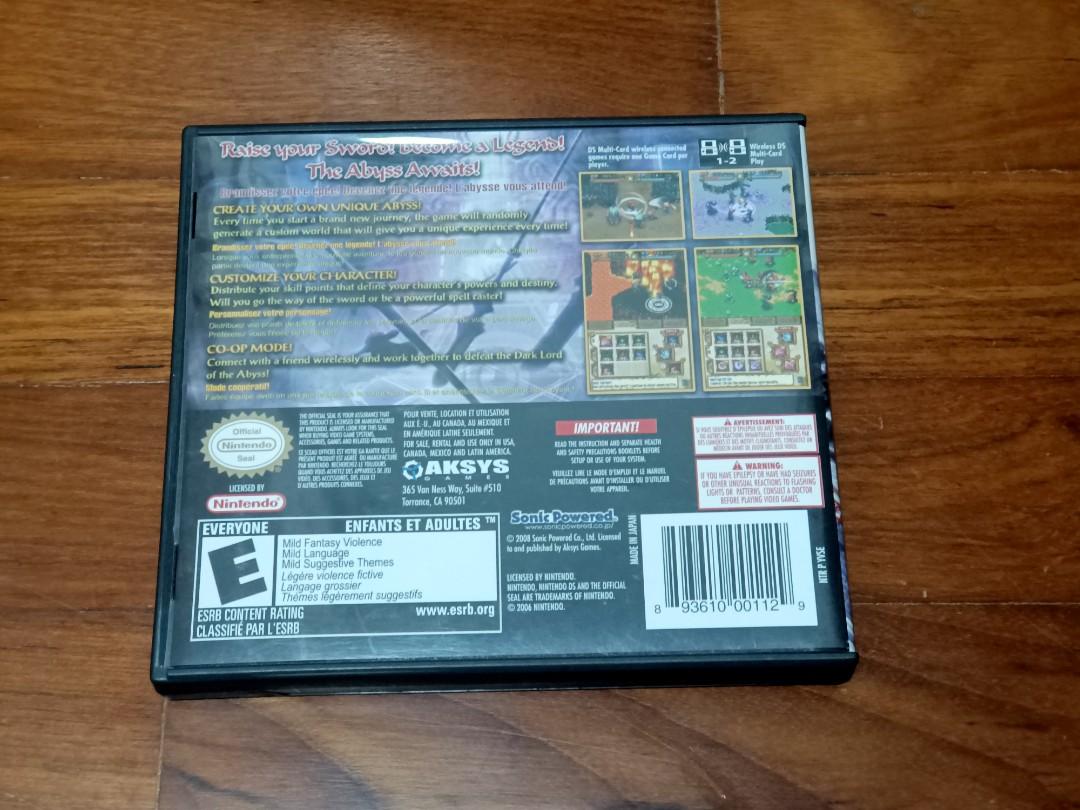 Nintendo DS From the Abyss, Video Gaming, Video Games, Nintendo on ...