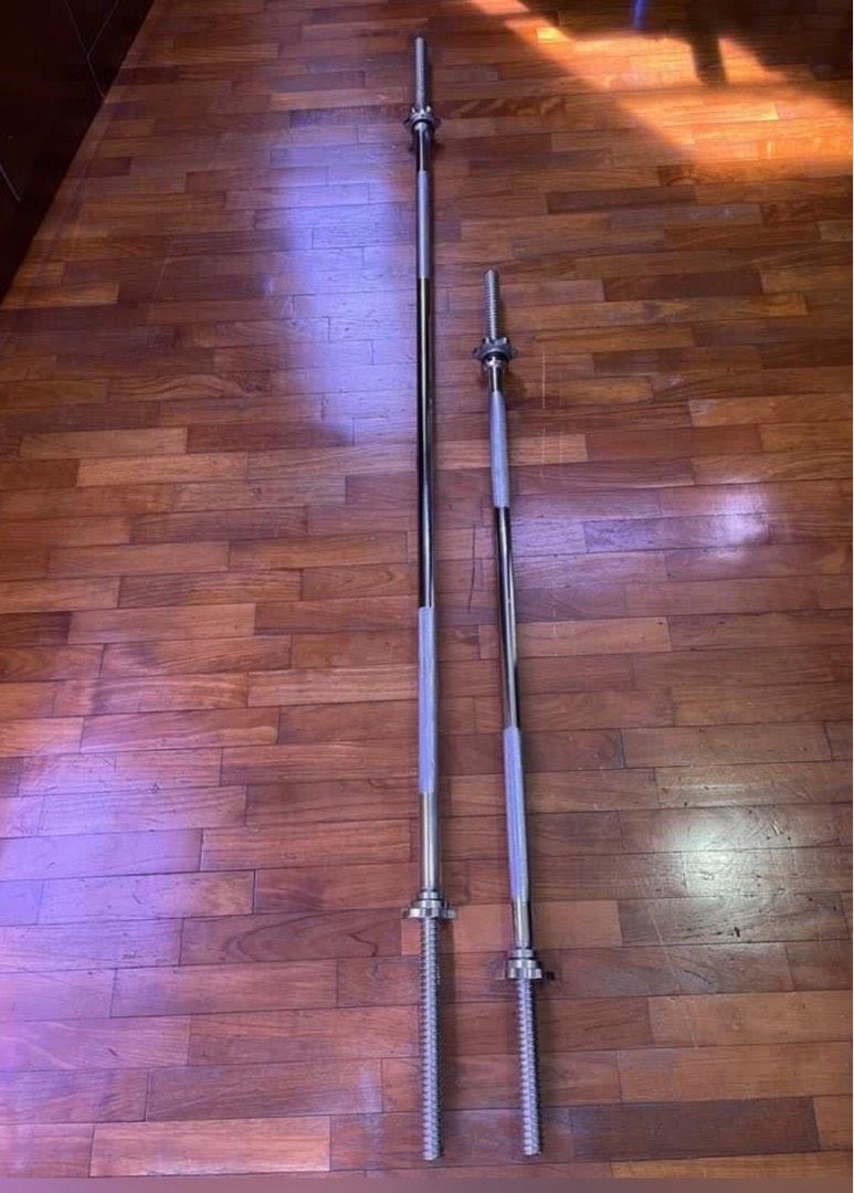 Olympic Barbell Bars (1.2M and 1.8M), Sports Equipment, Exercise ...