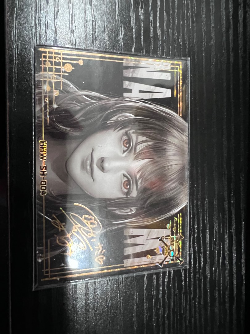 One Piece - Fans card - Nami with printed signature, Hobbies & Toys, Toys & Games on Carousell