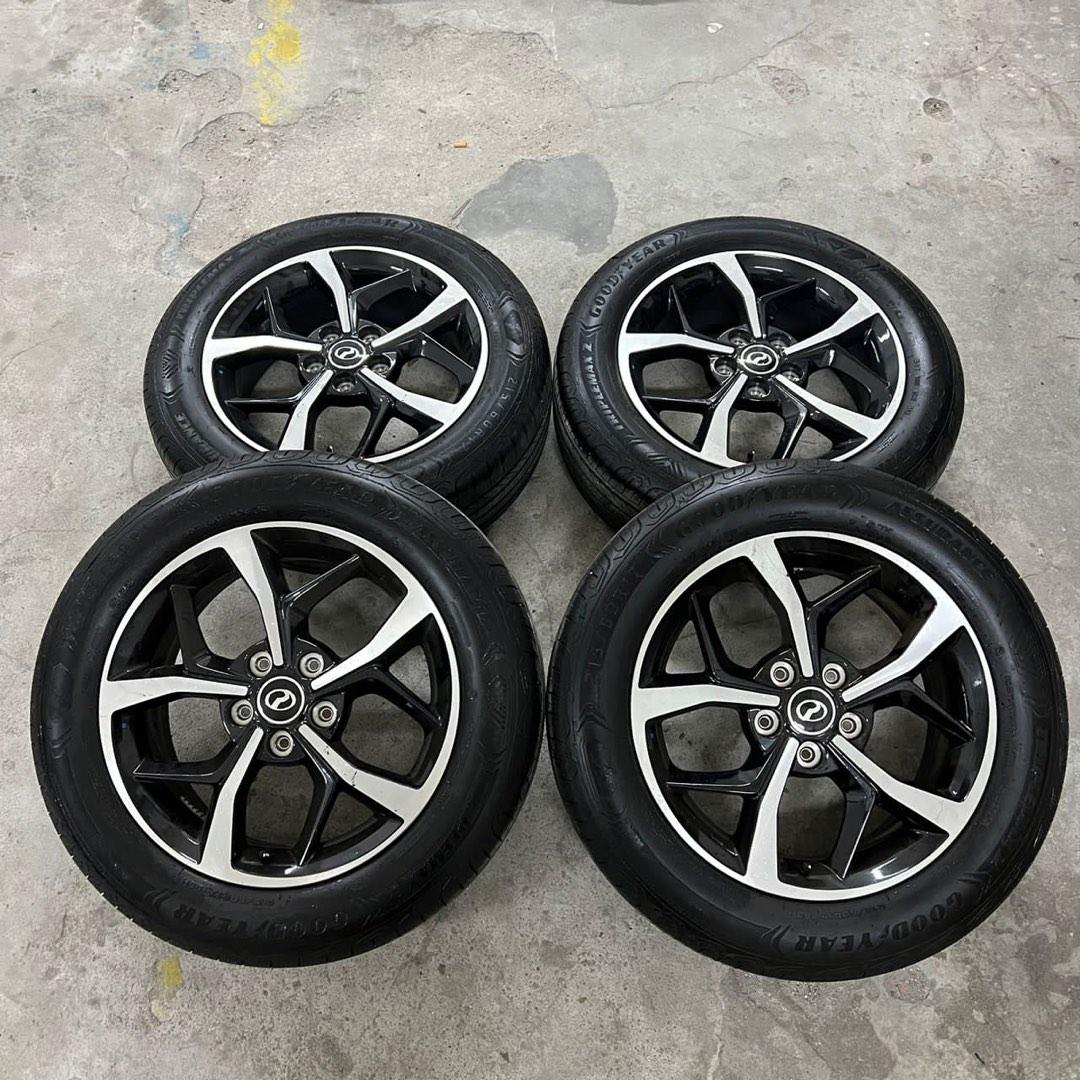 Original 17 inch sport rim Aruz tyre 95%, Auto Accessories on Carousell
